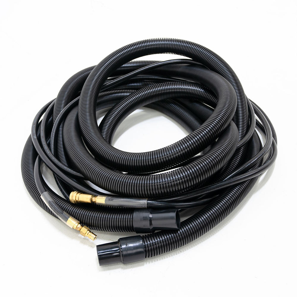 1.5" x 25' Vacuum & Solution Hose Combo (1/4" Quick Connects) for the ...