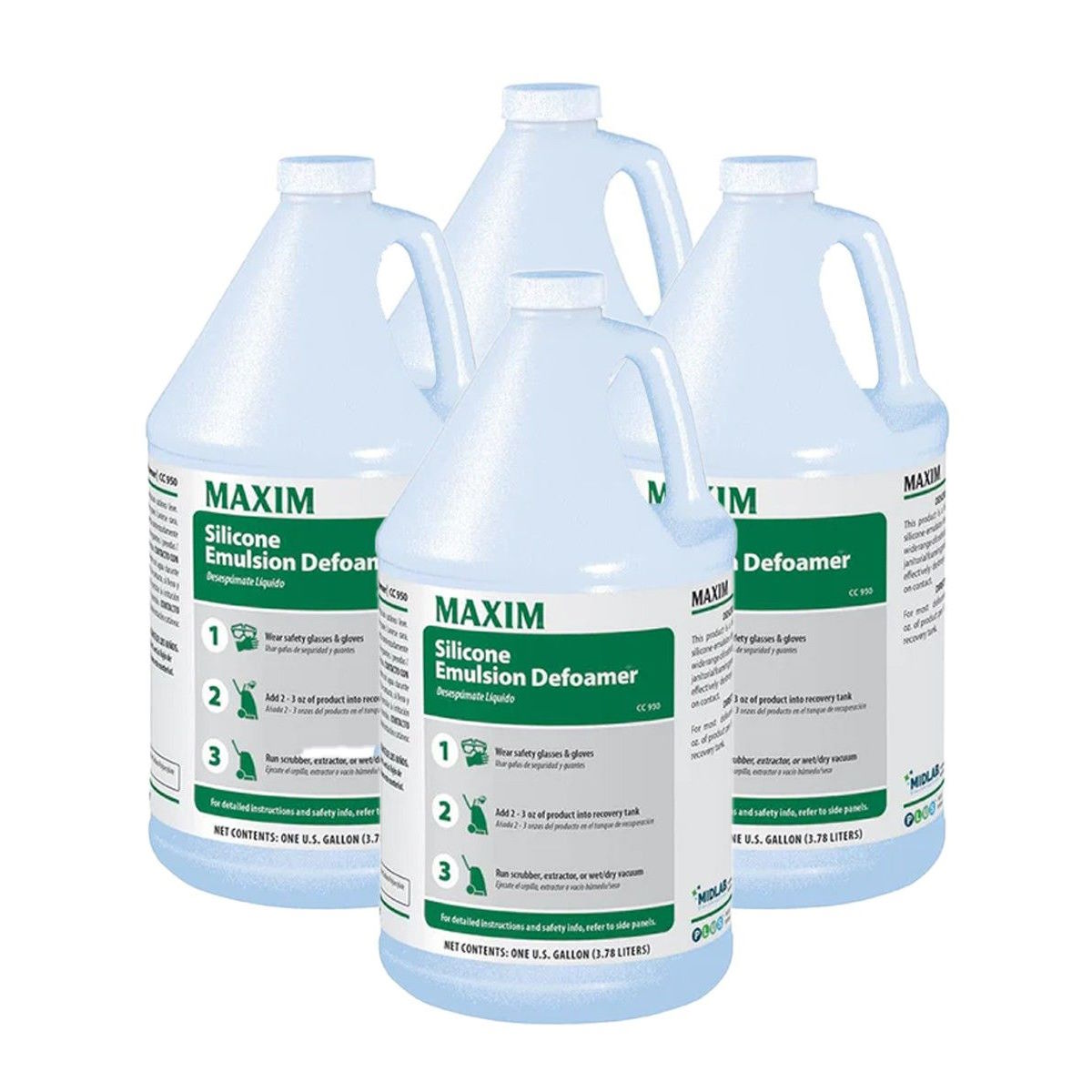 Maxim® Biodegradable Liquid Defoamer Vacuum Motor Protectant - 4 ...