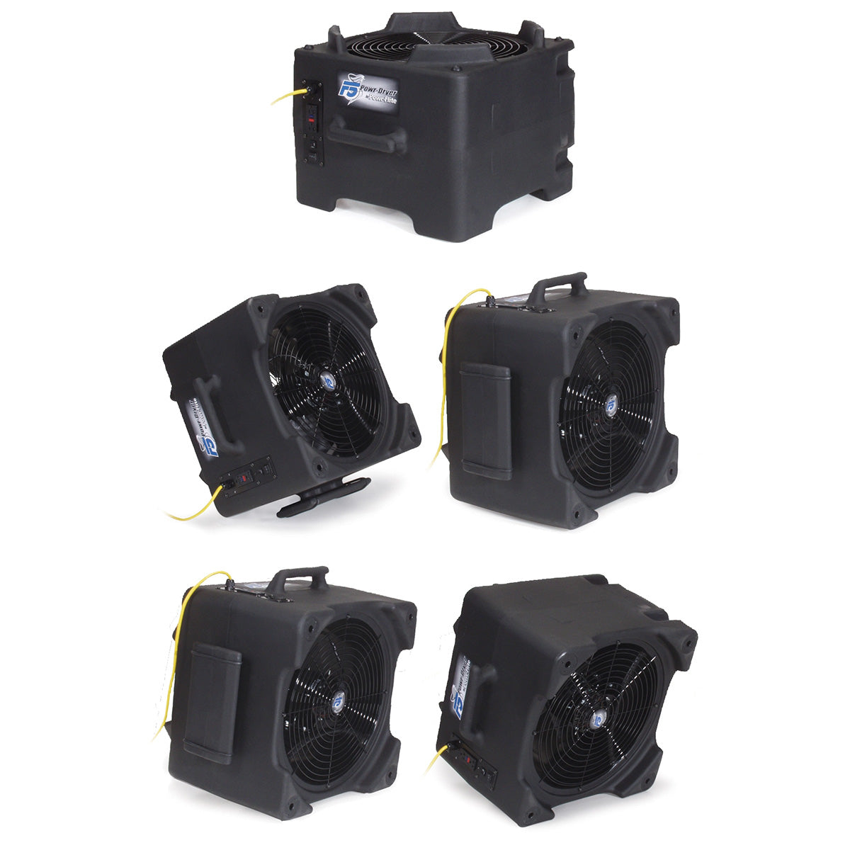 Powr-Flite® PDF5 Daisy Chain Flood Drying Axial Fan (1/4 HP) - 3,000 ...