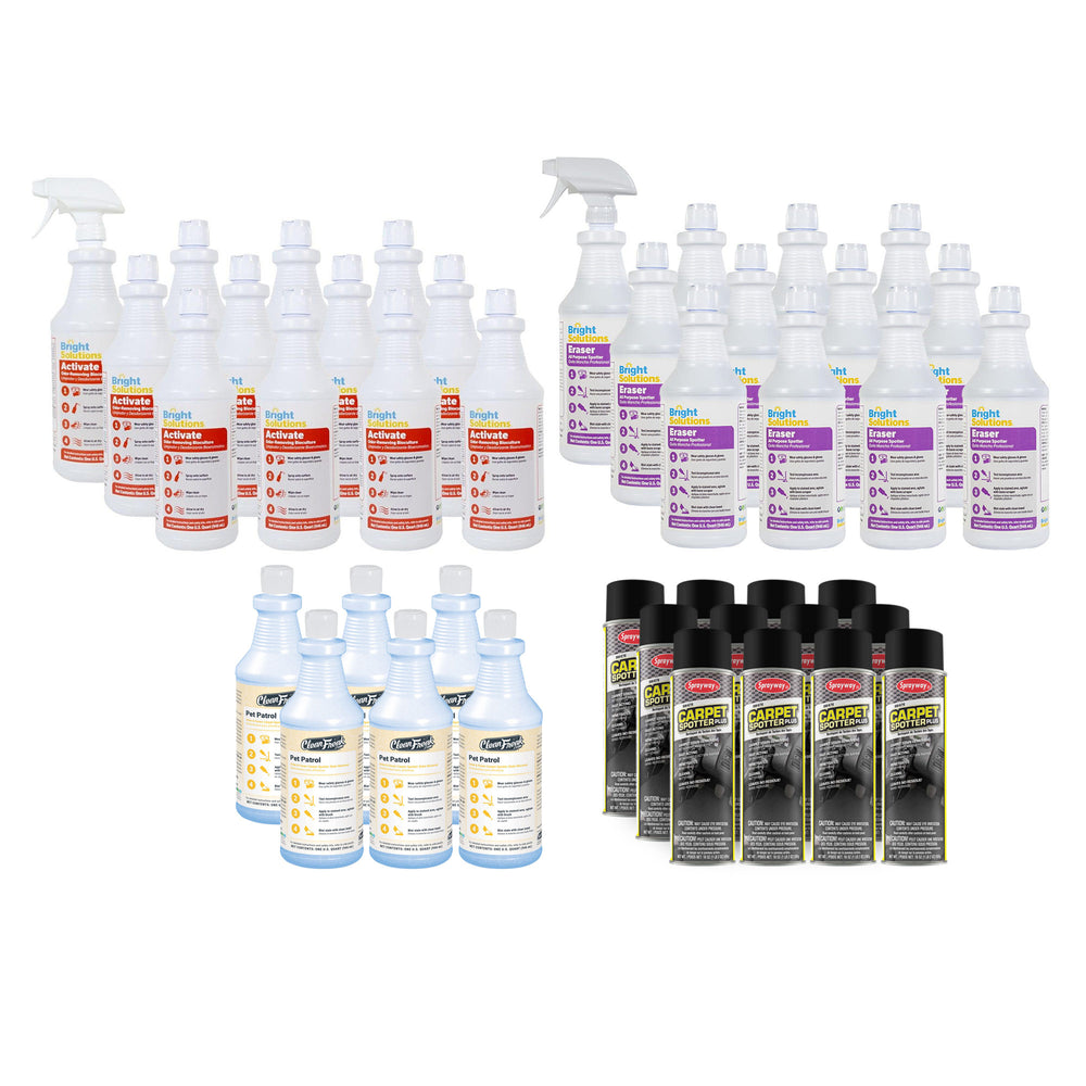 Pet & Specialty Carpet Stain Removal Chemical Package - 10 Different ...